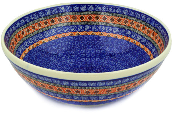 Bowl 13" Aztec Night Theme – Polish ♥ Pottery