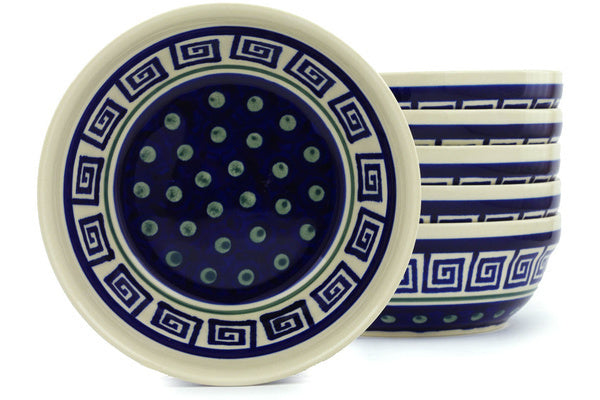 Set of 6 Bowls Greek Key Theme – Polish ♥ Pottery