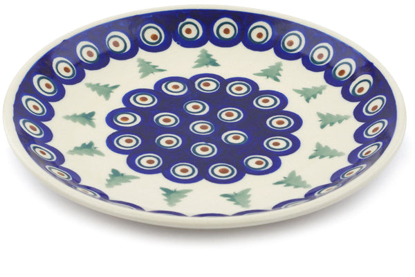 Dessert Plate 7½-inch Peacock Pines Theme – Polish ♥ Pottery