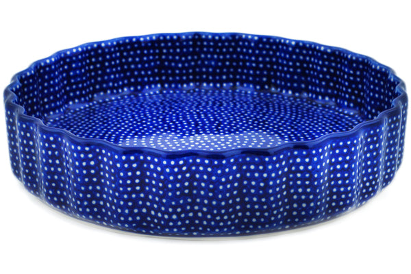 Fluted Pie Dish 8" Starry Night Theme UNIKAT – Polish ♥ Pottery