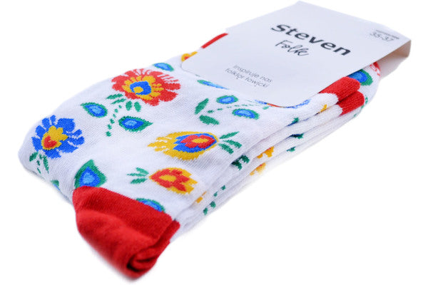 Socks Size 5-7 11" White Theme – Polish ♥ Pottery